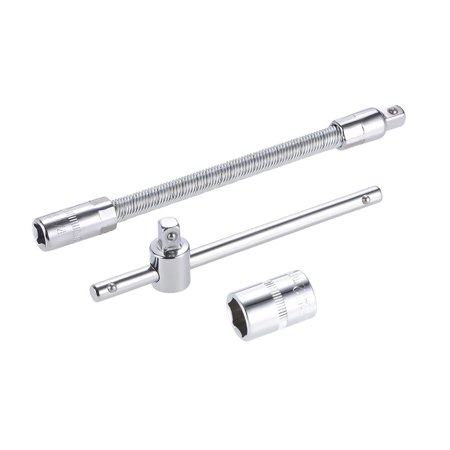 Socket Accessory Set, 12mm 6-Point Shallow Socket 4.5" Sliding Wrench ...