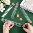10Pcs Empty Glass Test Tubes with Cork Stopper Bead Container Wishing ...