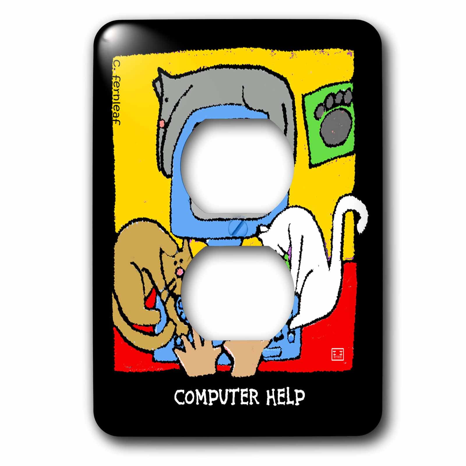 3dRose Computer Helpers, Cartoon Cats, Cats, Cat, Funny cats, Kittens ...