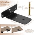 4 Pack Shelf Bracket 3.5" Long, Wall Mounted L Shape Floating Shelf ...