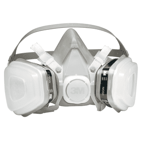 3M Half Facepiece Reusable Respirator, Medium, Gray, NIOSH Mask ...