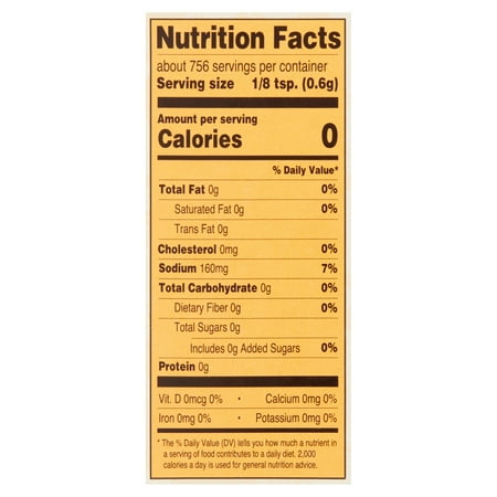Baking Powder Nutrition Label - Labels Ideas 2019