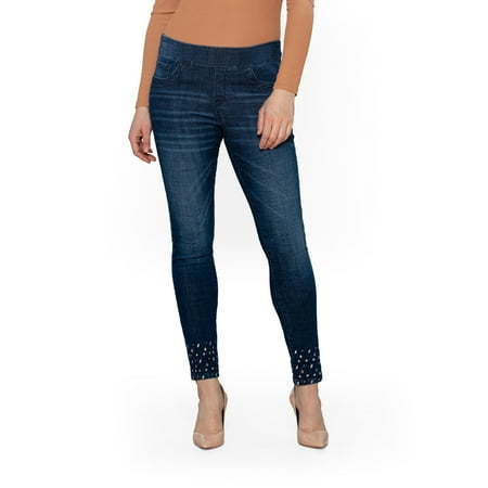 Bluberry Women's Ankle length Brianna Indigo denim | Walmart Canada