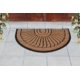 Sunburst Half Moon Tapered Edge Black 24"X36" Large Rubber and Coir Mat ...