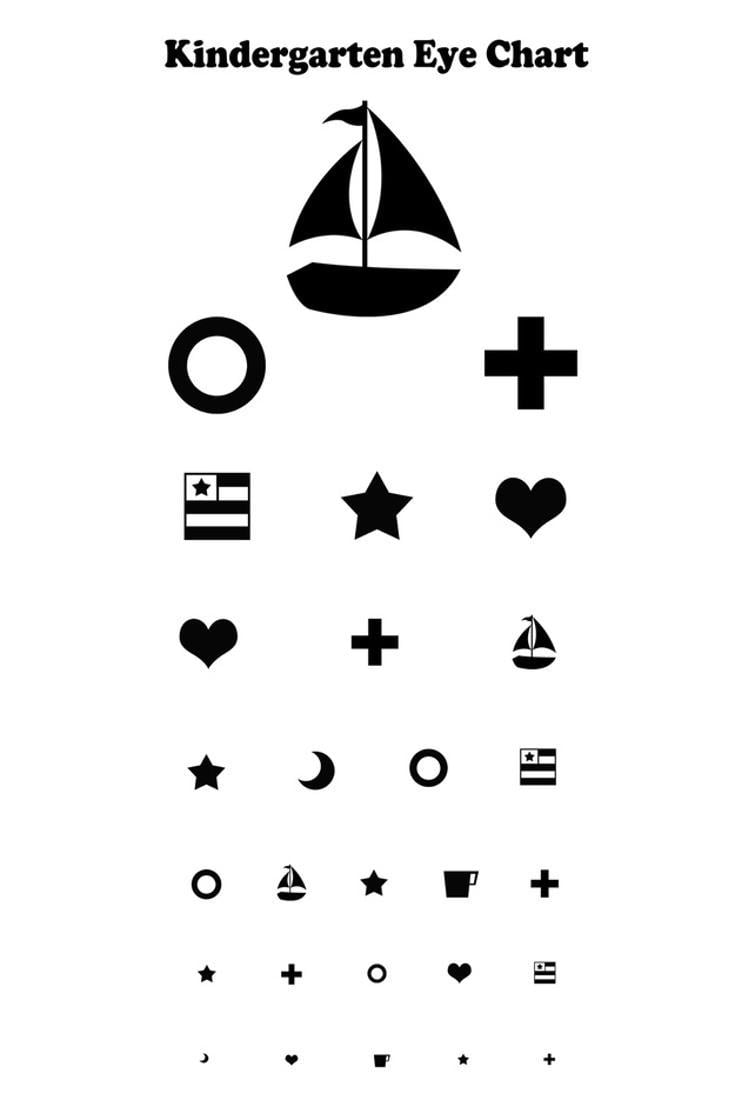 Kindergarten Eye Chart Poster 13x19 Walmart Kindergarten Eye Chart Poster 13x19 Walmart
