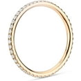 Pavoi 14k Gold Plated 925 Sterling Silver Cz Stackable Ring Eternity