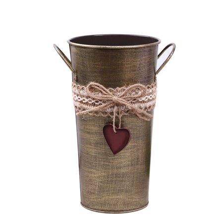 Rustic Flower Bucket Hotel Balcony Living Room European Style For Home ...