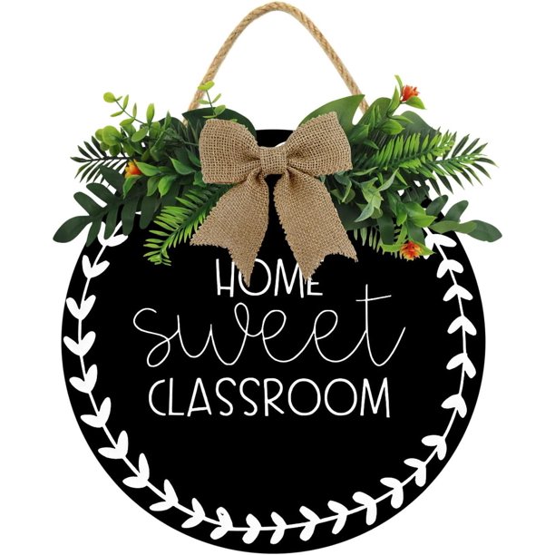 Eveokoki 11" Home Sweet Classroom Sign,Teacher Sign,Personalized Sign ...