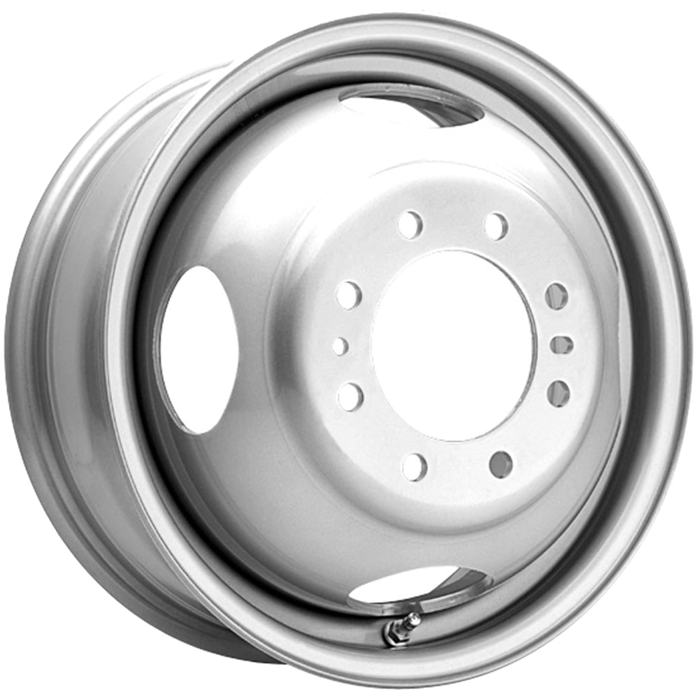 16" Inch Pacer 179S Steel Dually Trailer 16x6 8x6.5" Silver Wheel Rim ...
