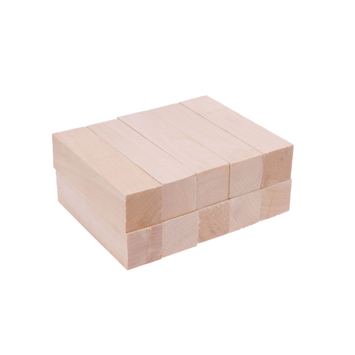 OUNONA Blocks Wood Carving Basswood Wooden Block Unfinished Cubesblank ...