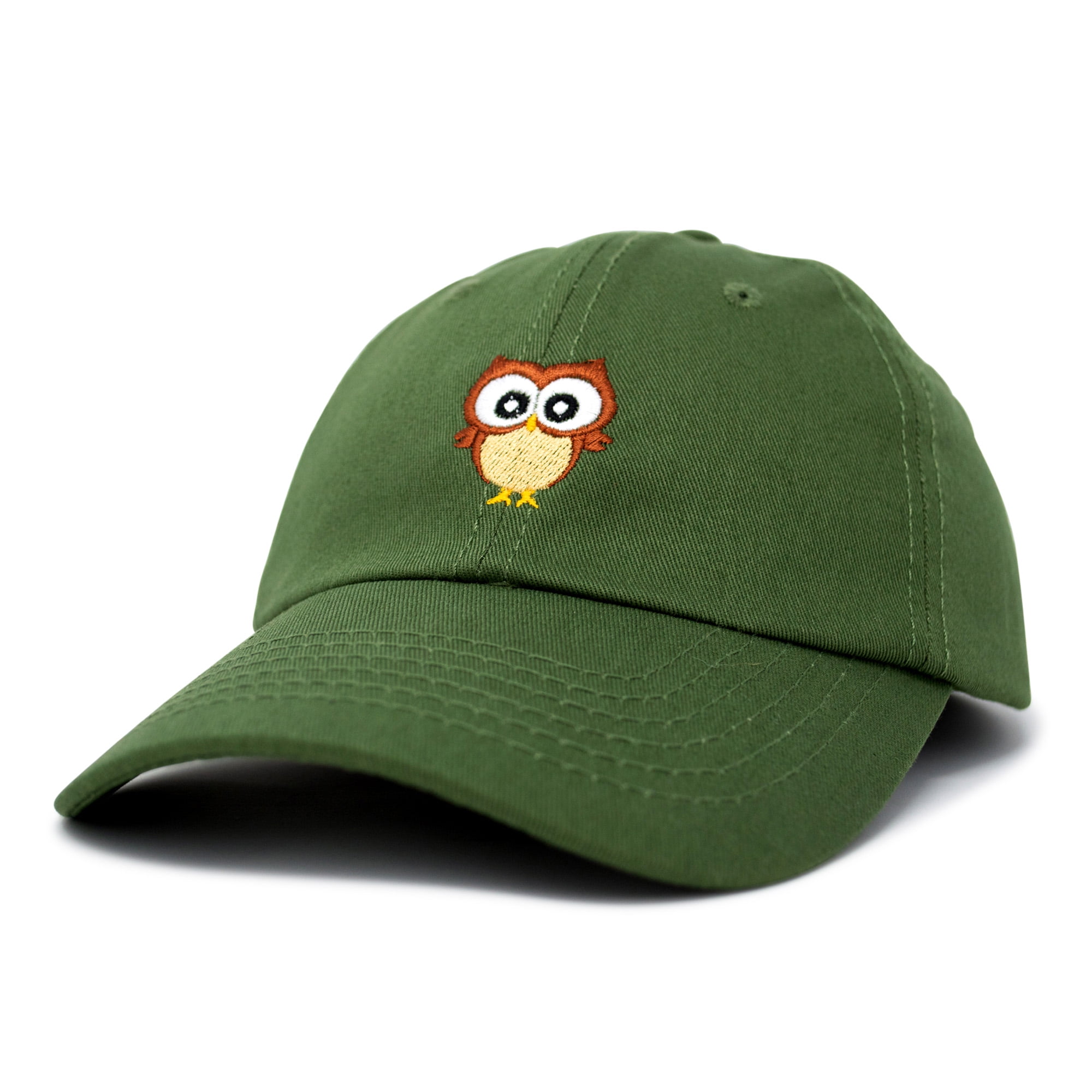 DALIX Cute Owl Hat Cotton Baseball Cap in Olive - Walmart.com