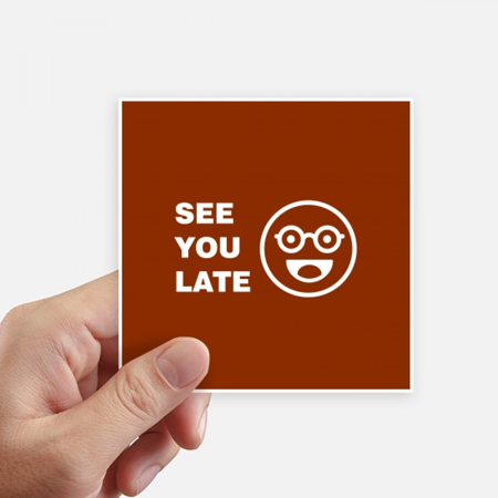 Goodbye Expression Beauty Meet Sticker Square Waterproof Stickers ...