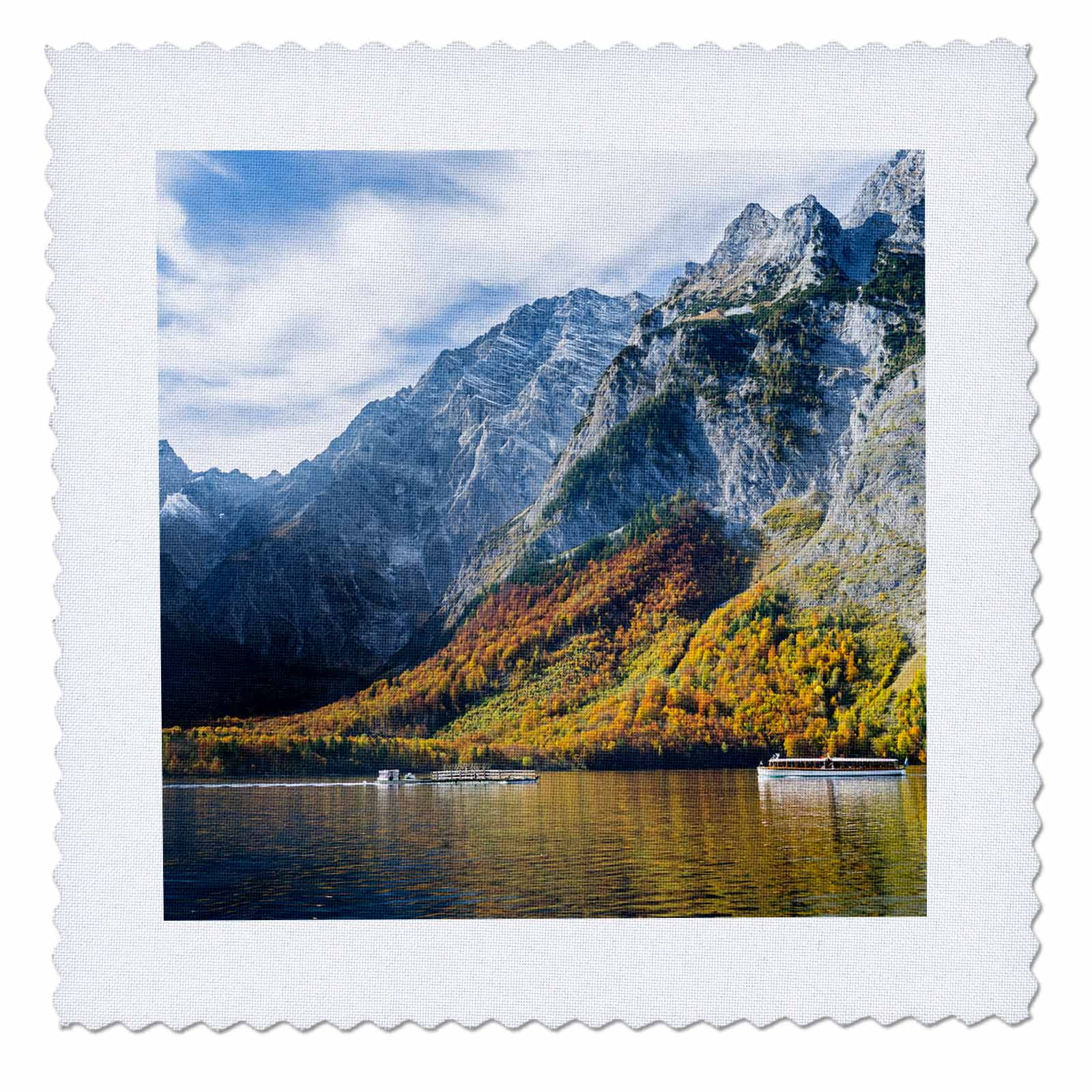 3dRose Boat excursion on lake Koenigssee, Berchtesgaden NP, Bavaria ...