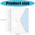 4/6/8Pcs Punched Pocket Clear Plastic File Envelope Document Wallet 11 ...