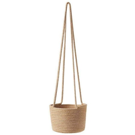 babydream1 Jute Rope Hanging Planter Woven Plant Basket Plant Hangers ...