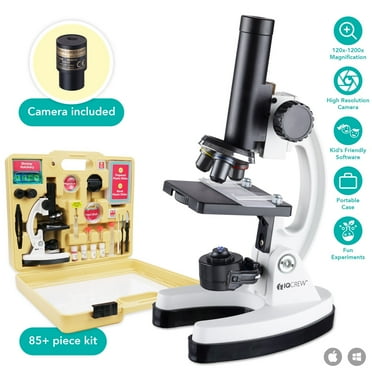 AmScope Science STEM Toy: 120X-1200X Kids Beginner Compound Microscope ...