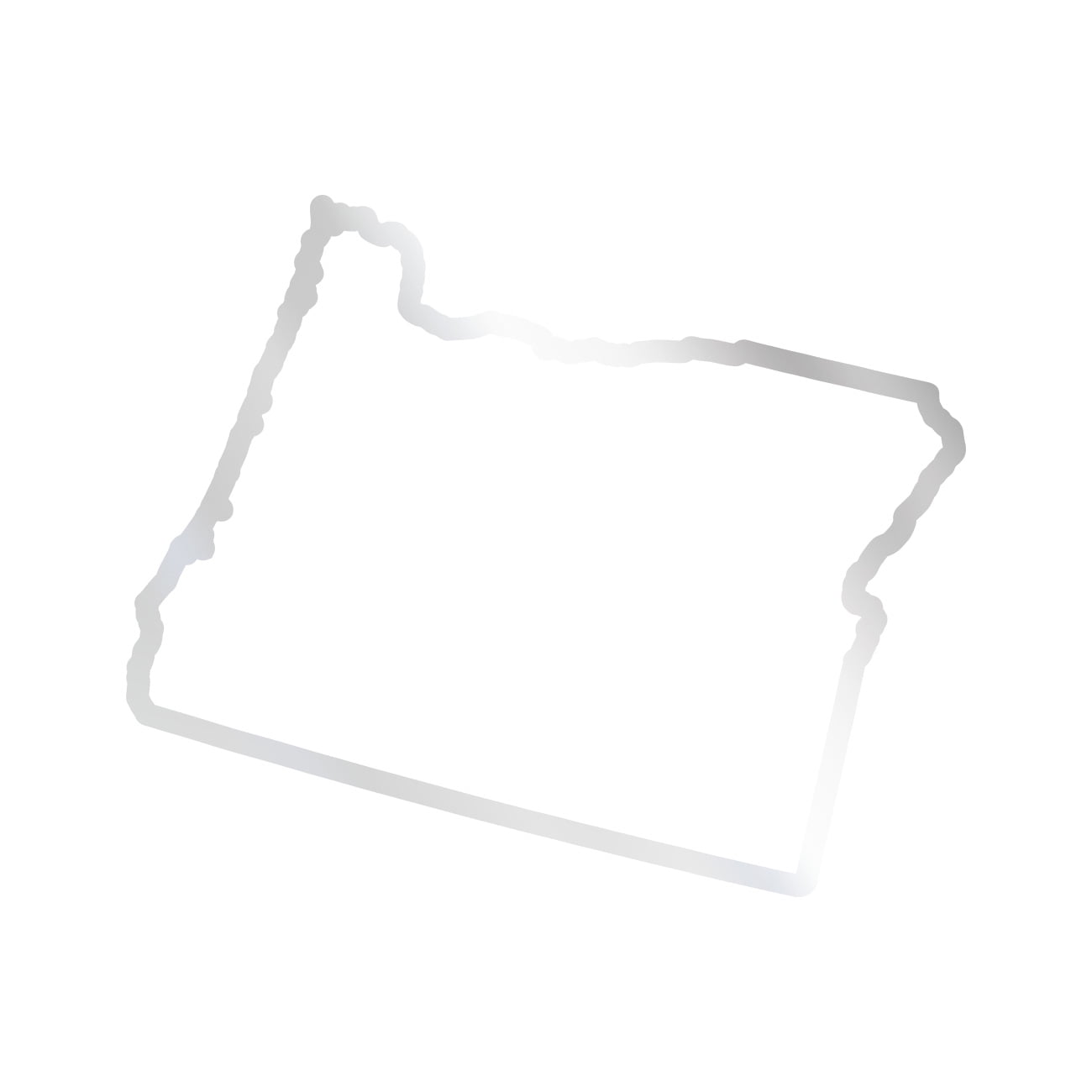Oregon Outline Sticker Decal Die Cut - Self Adhesive Vinyl ...