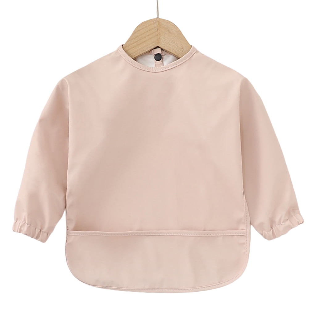 Sorrowso Baby Toddler Long Sleeved Bibs Scarf Reusable Waterproof Art ...