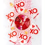 XOXO Shaped Valentine’s Day Plates – Perfect for Party Treats & Snacks ...