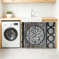 Bohemian Daisy Cabinet Curtains 11" W x 13" L, Mosaic Flower Classic ...
