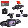 4-Channel 360° Full View Dash Cam Wireless, 1080P Panoramic Recorder ...