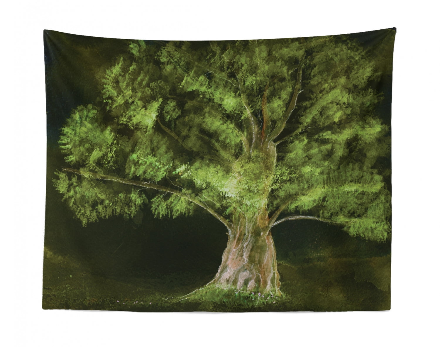 Tree Tapestry, Illustration of a Round Formation of Colorful Flowers ...