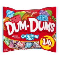 Dum Dums Halloween Flavored Fall Mix Lollipops, Gluten Free Hard Candy ...