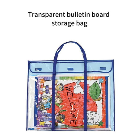 ViiTech PVC Bulletin Board Storage Bag Transparent Bulletin Board ...