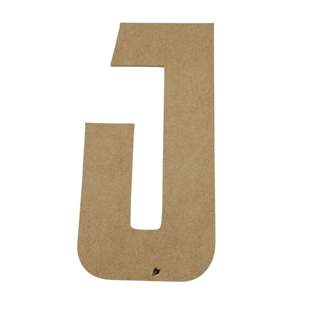 24" Wooden Superhero Letter J Unfinished, American Captain Font, Craft ...