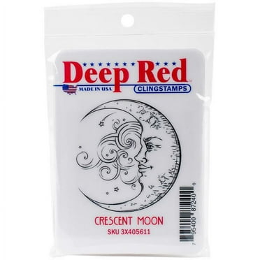 Deep Red Stamps Teacup Flowers Rubber Cling Stamp - Walmart.com