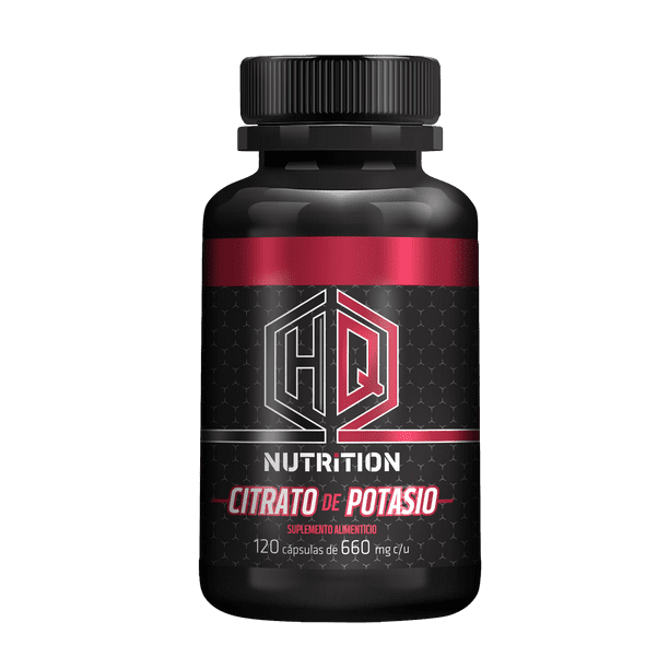 Citrato de potasio HQ Nutrition 120 cápsulas Suplemento Alimenticio ...