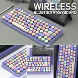 FELICON Wireless Bluetooth Keyboard Mini Portable 84-Key Keyboard ...