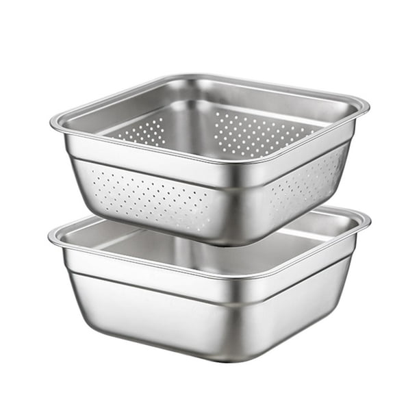 Fruit Vegetable Washing Basket Washing Sieve Container Double Layer ...