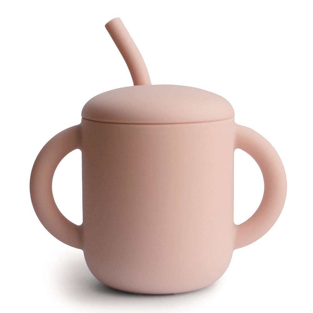 Click here for Mushie Silicone Traning Cup With Straw - Blush 1 C... prices