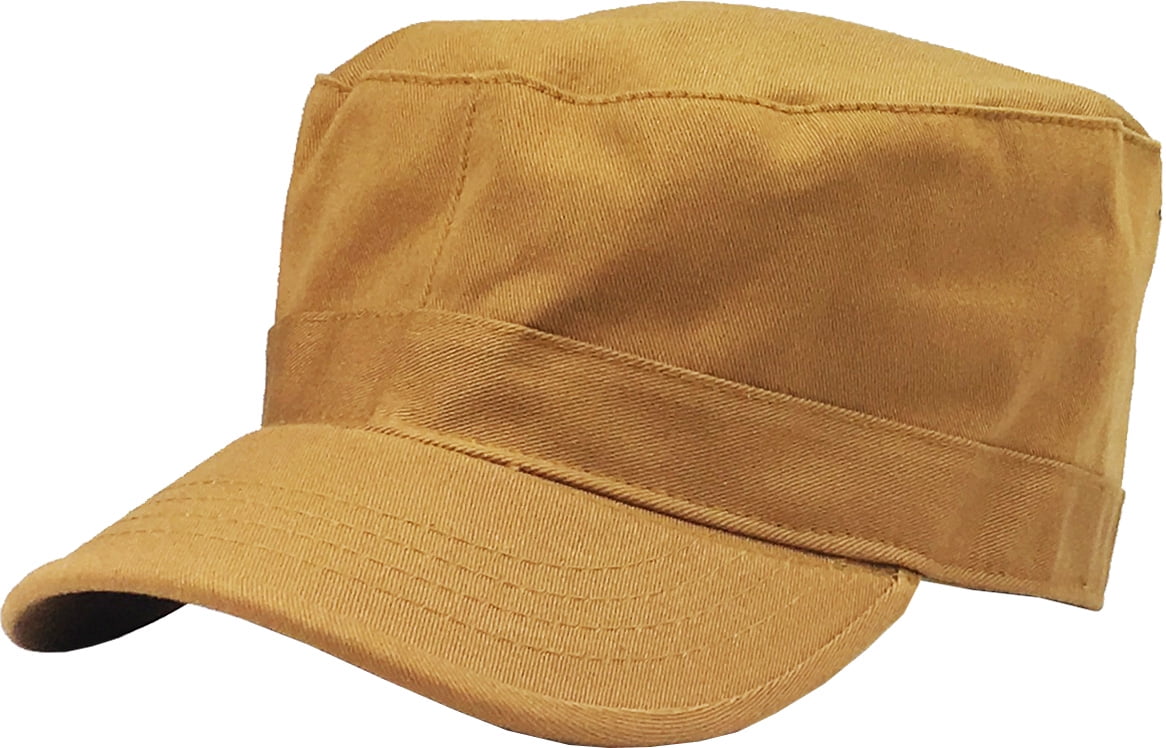 KBETHOS - Cadet Army Military Fitted Botton Cap Basic Everyday Castro ...