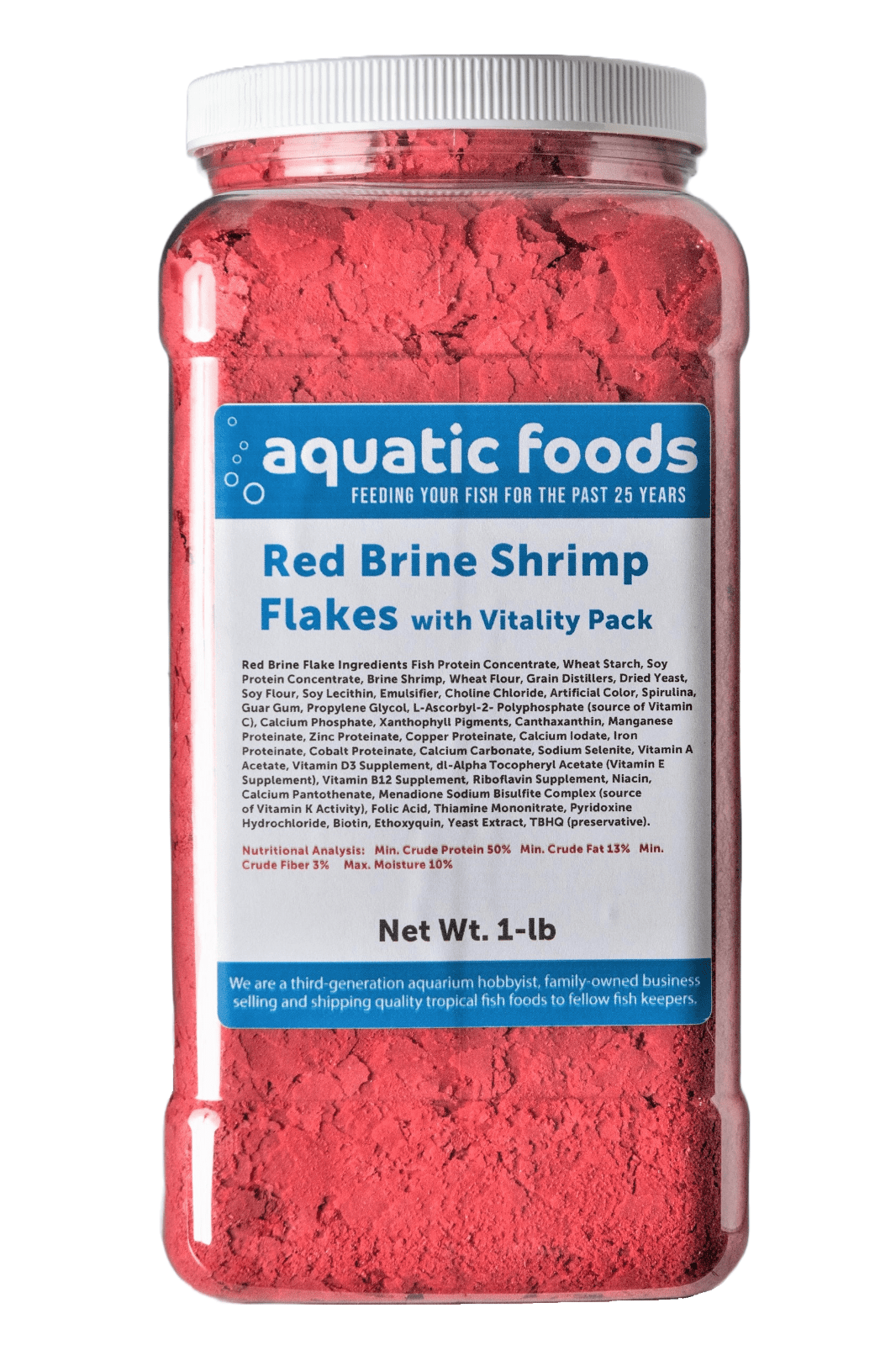 Red Brine Shrimp Color Enhancing Flakes with Vitamin Vitality Pack ...