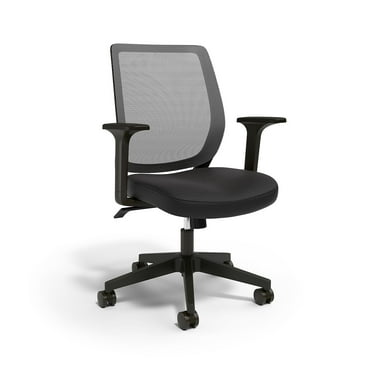 Overtime 24/7 Executive Mesh Back Chair with Black Fabric Seat Black ...