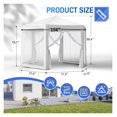 13x13 FT Party Tent with Mesh Sidewalls - Outdoor Canopy Tent for ...