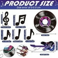 40 Pieces Music Party Decorations Musical Notes Silhouettes Record ...