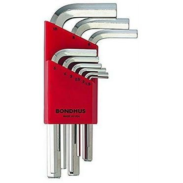 Bondhus 10992 Set of 7 Balldriver L-wrenches, sizes 1.5-6mm - Walmart.com