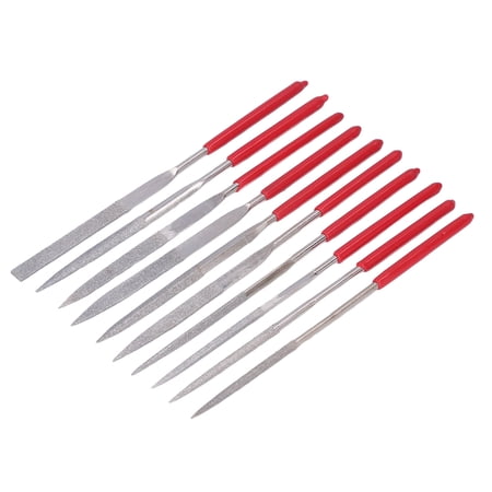 LAFGUR 10 Pcs Needle File Set Model Grinding Trimming Needle File Kit ...