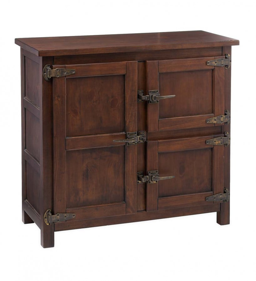 Plow & Hearth Portland Ice Box Wood Console Table with Replica Hardware ...