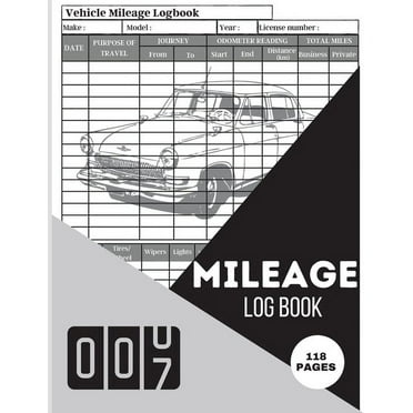 Mileage Log Book for Taxes : Record Daily Vehicle Readings And Expenses ...