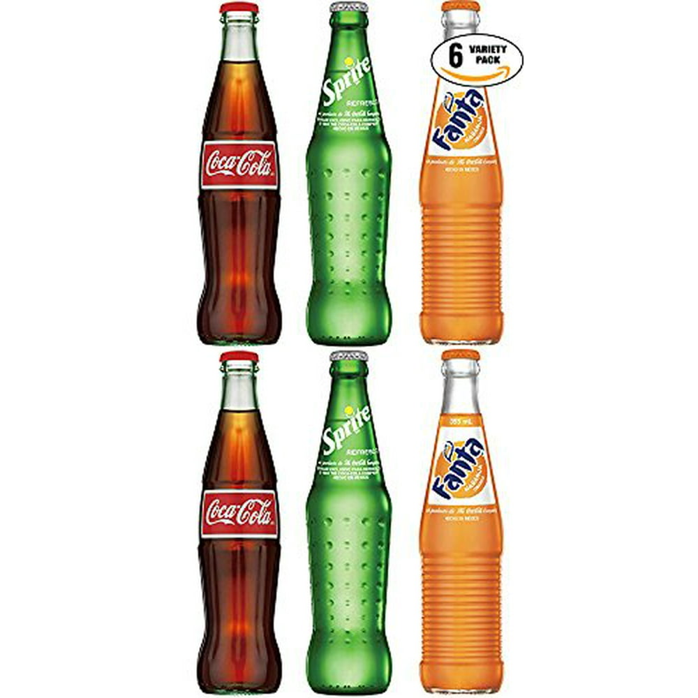 Mexican Coke Fiesta Pack, 12 fl oz Glass Bottles (Pack of 6, Total of ...