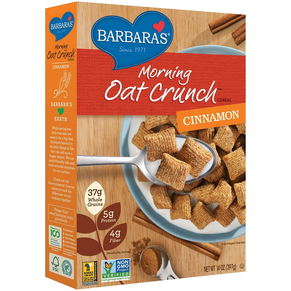 Barbara's Bakery Shredded Oats Cereal Cinnamon Crunch 14 oz - Walmart ...