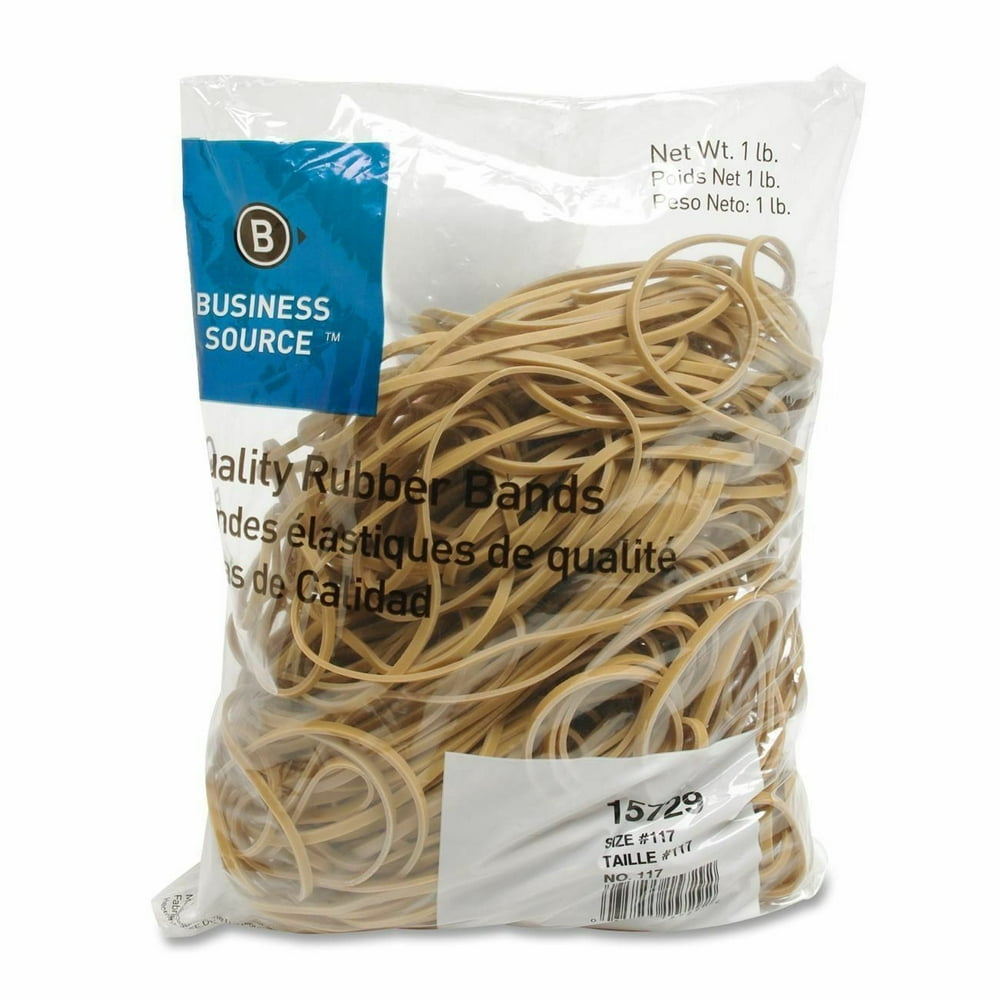 Business Source Premium Rubber Bands,Size 117B, 7 x 1/8 inches, 200 ...