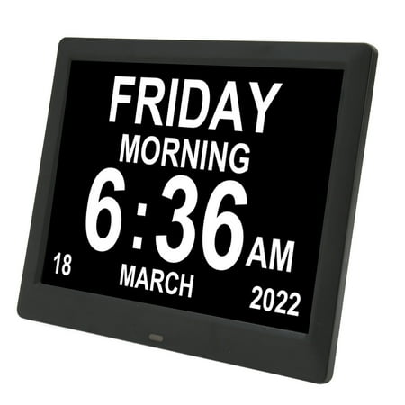 Digital Calendar Clock,8.7inch Digital Day Calendar Digital Day Clock ...