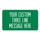 Three Line Message Tin Sign - Walmart.com