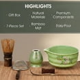 7-piece Matcha Set With Ceramic Bowl Whisk (chasen) & Holder Sifter Tea ...