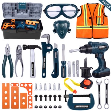 Tool Play Set for Kids Yellow Workbench for Kids Tool Bench Ideal Boys ...